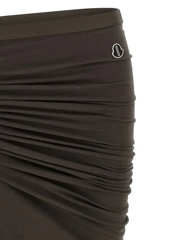 Rick Owens Moncler X Adjustable Drawstring Skirt