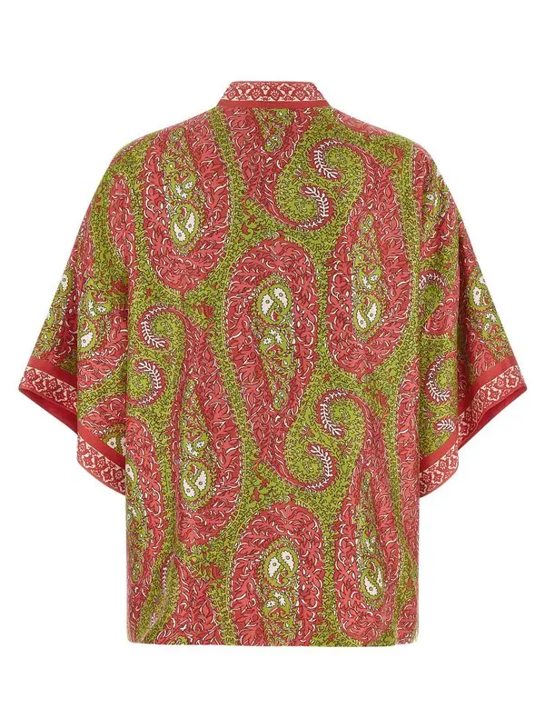 Etro Kesa Paisley Foliage Pure Silk Twill