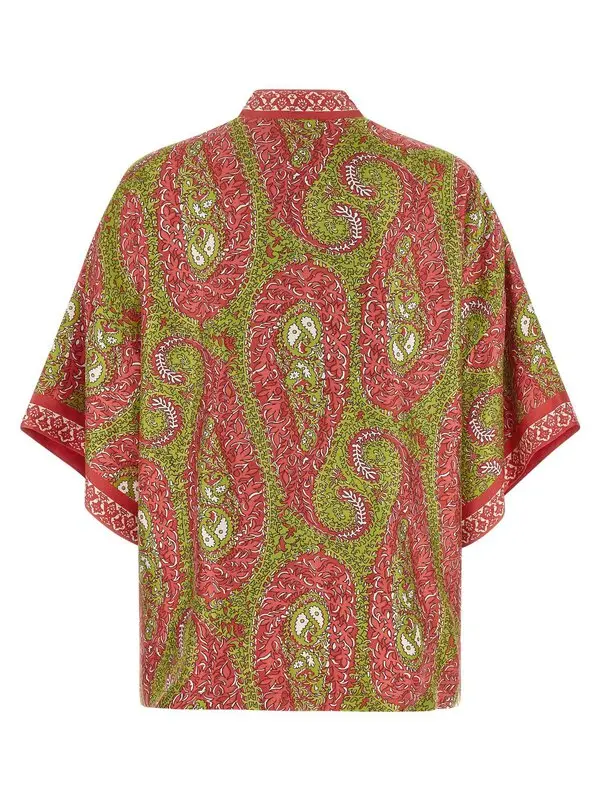 Etro Kesa Paisley Foliage Pure Silk Twill - Multicolor
