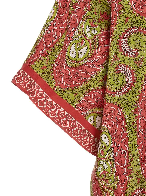 Etro Kesa Paisley Foliage Pure Silk Twill - Multicolor