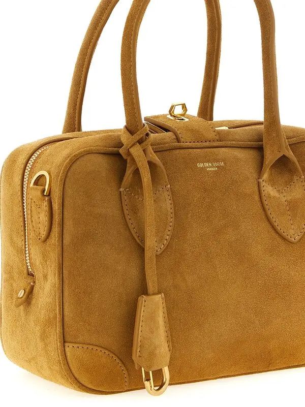GOLDEN GOOSE Vita Suede Handbag - Cream