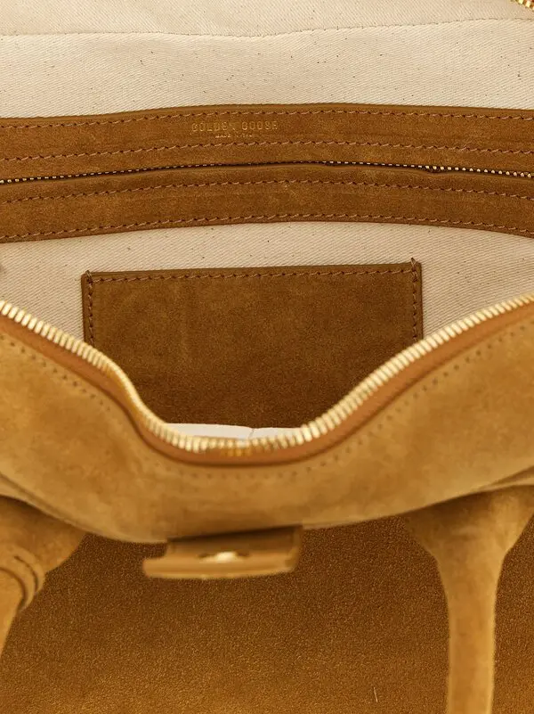GOLDEN GOOSE Vita Suede Handbag - Cream