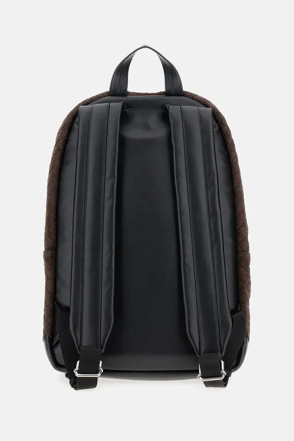 Bottega Veneta Suede Intrecciato Backpack - Multicolor