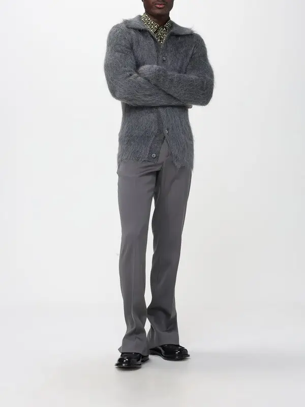 Gucci Tailored Wool Blend Trousers - Gray