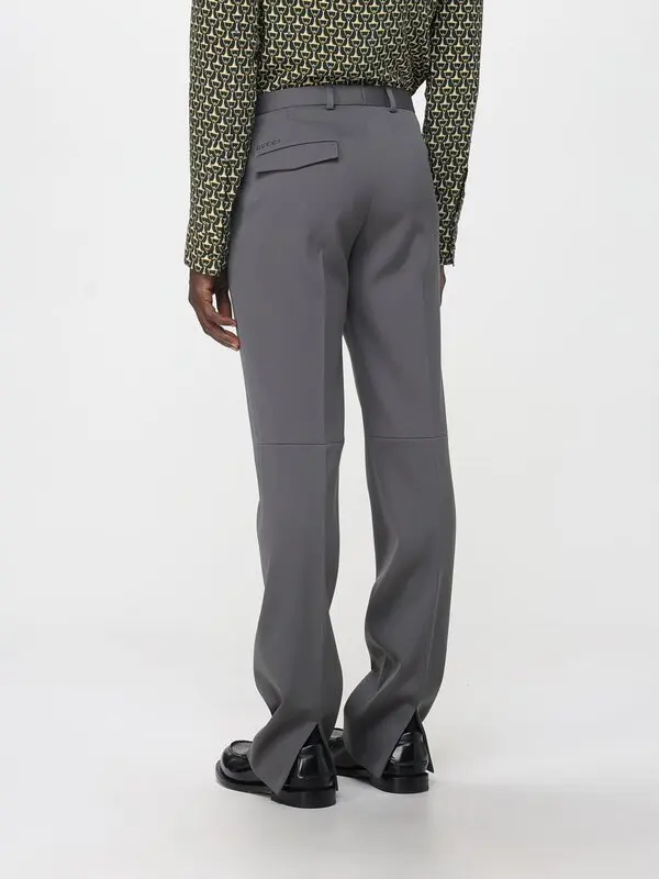 Gucci Tailored Wool Blend Trousers - Gray
