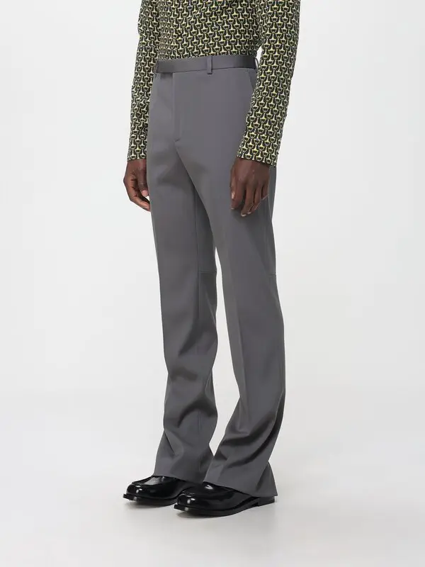 Gucci Tailored Wool Blend Trousers - Gray