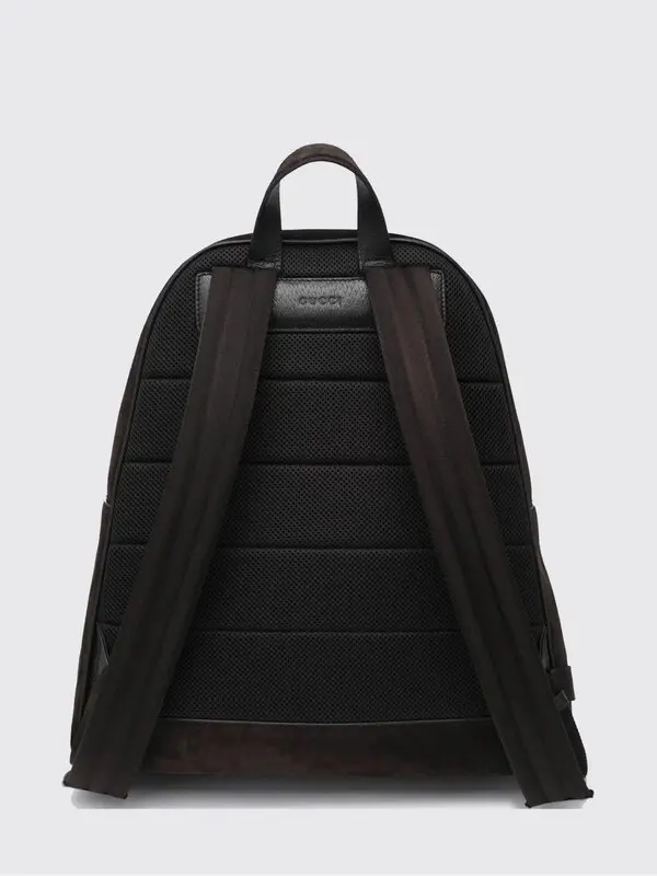 Gucci Suede Backpack With Web Detail