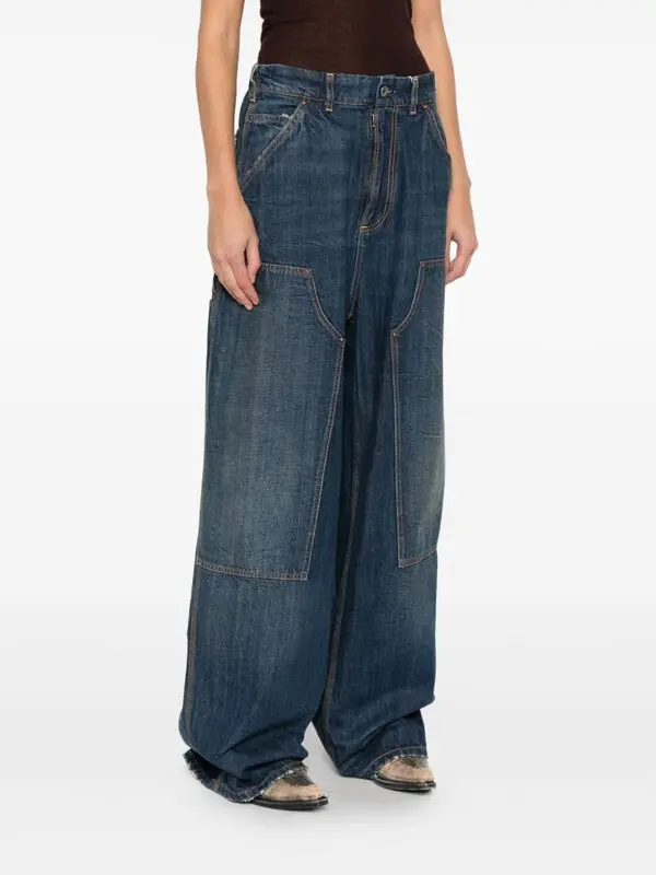 MAISON MARGIELA Denim Cotton Jeans - Multicolor