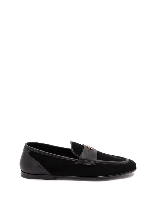 Dolce & Gabbana Suede Loafers With Horsebit Detail - Multicolor