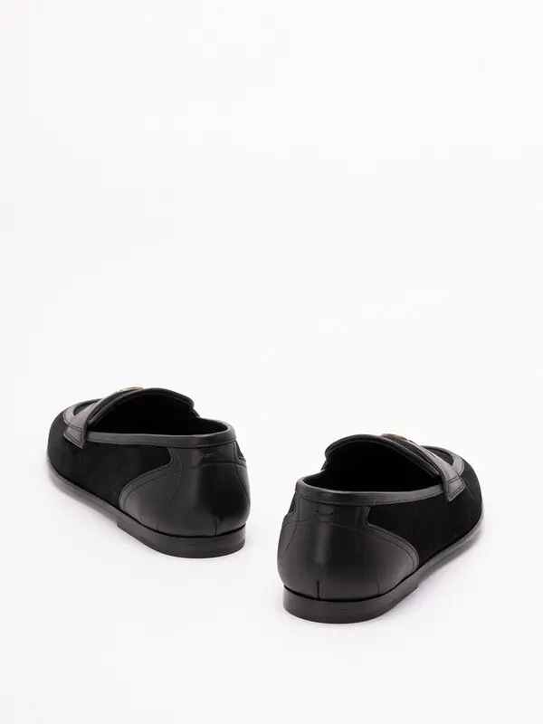 Dolce & Gabbana Suede Loafers With Horsebit Detail - Multicolor