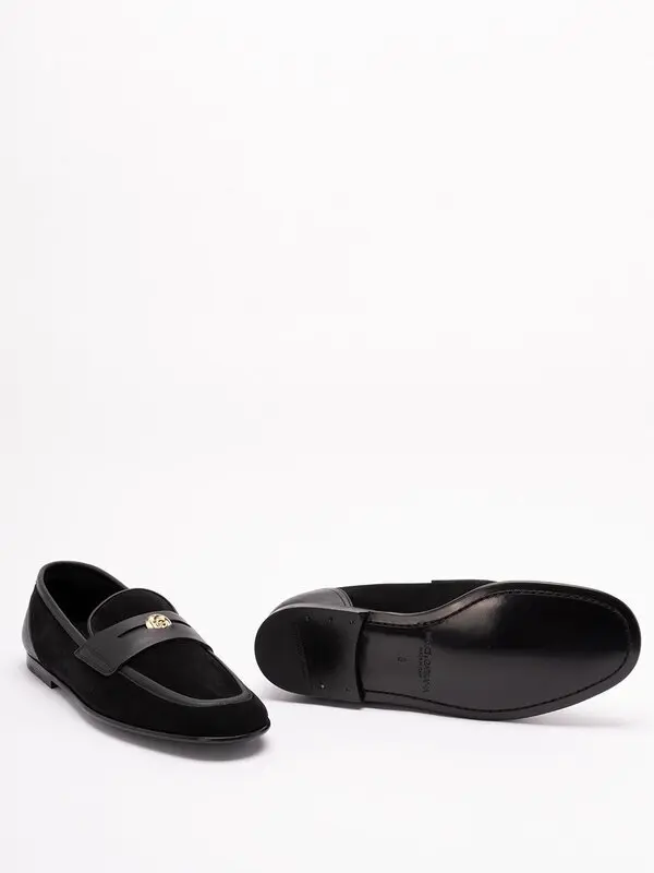 Dolce & Gabbana Suede Loafers With Horsebit Detail - Multicolor