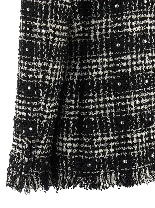 Giuseppe Di Morabito Double-breasted Tweed And Rhinestone Blazer