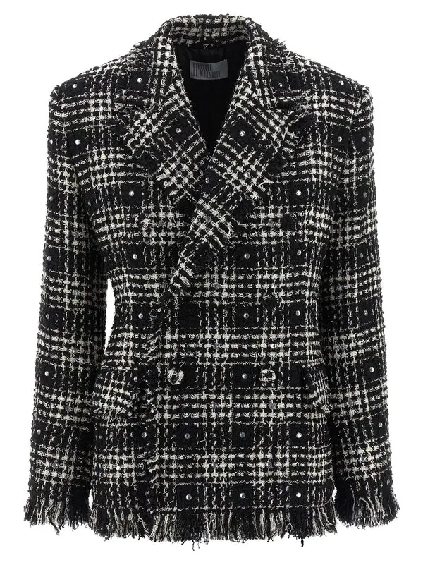 Giuseppe Di Morabito Double-breasted Tweed And Rhinestone Blazer