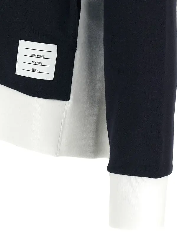Thom Browne 4 Bar Zip Up Hoodie
