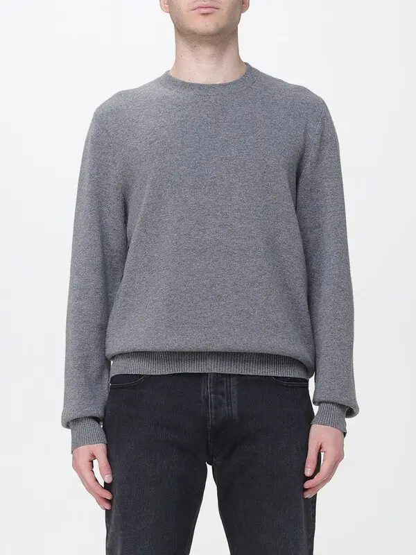 Gucci Ribbed Wool Blend Crew Neck Pullover