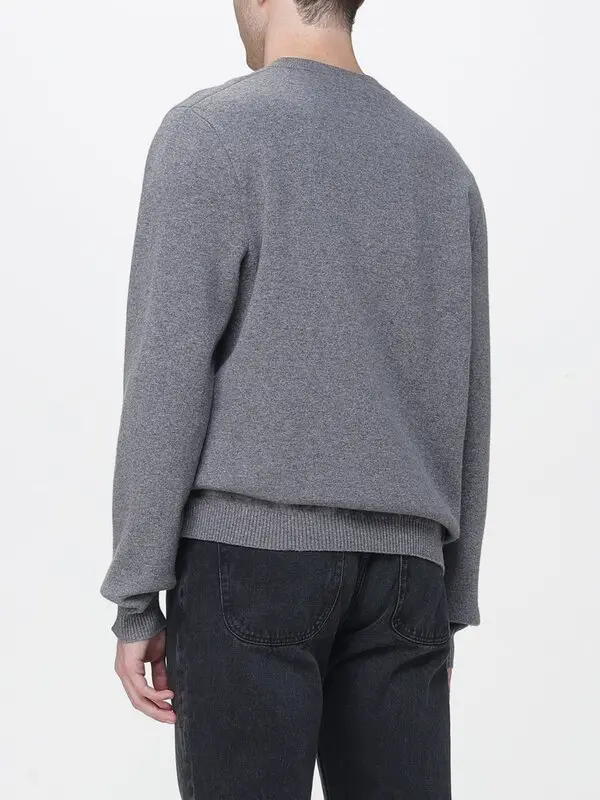Gucci Ribbed Wool Blend Crew Neck Pullover
