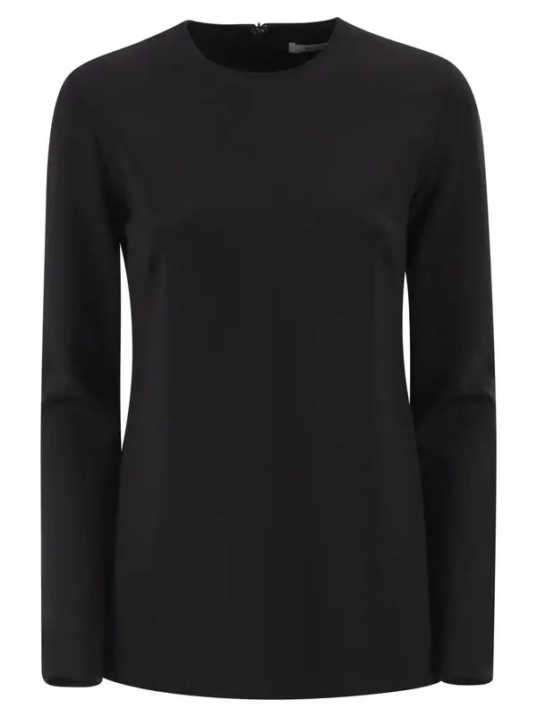 Max Mara Slim Fit Crew Neck Long Sleeve Top
