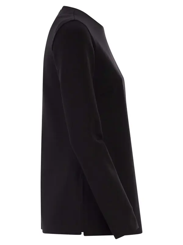 Max Mara Slim Fit Crew Neck Long Sleeve Top