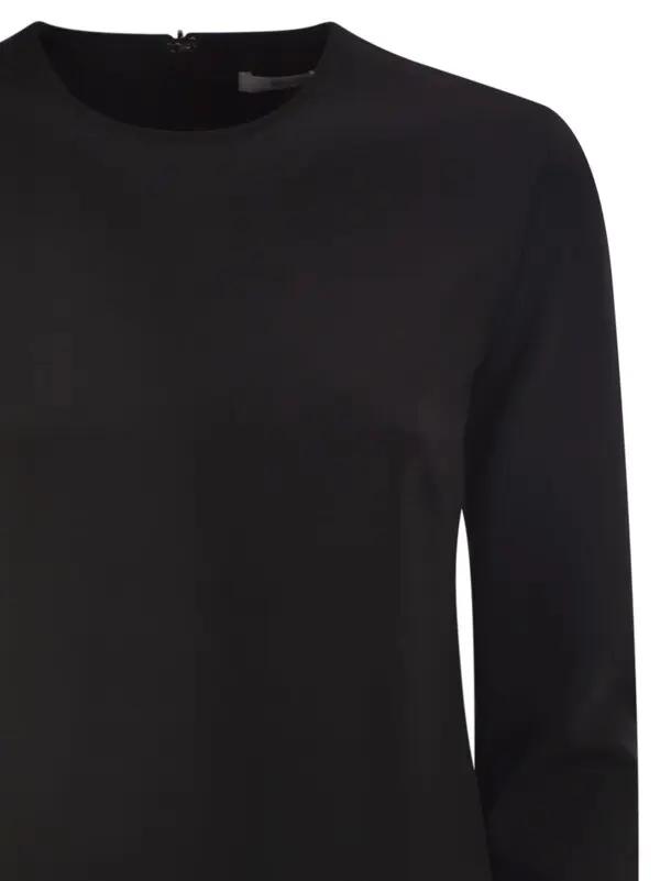 Max Mara Slim Fit Crew Neck Long Sleeve Top