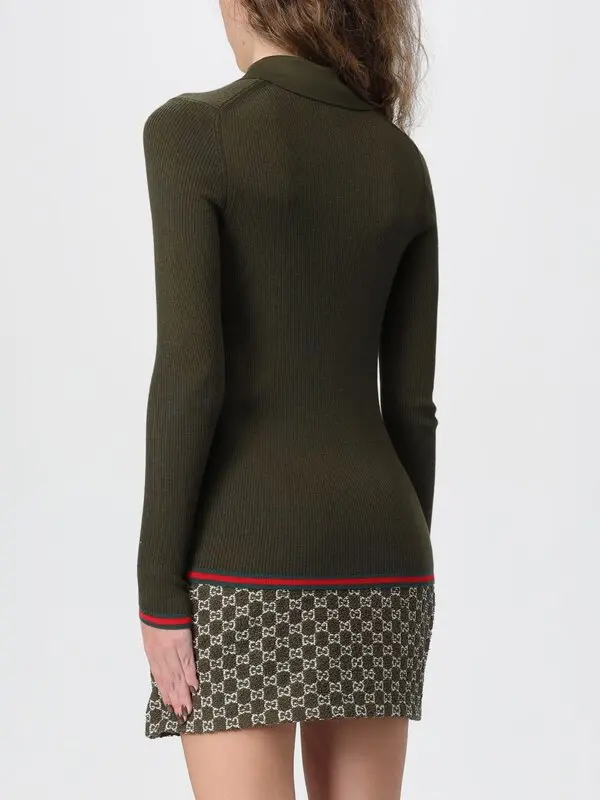 Gucci Long-sleeve Polo Shirt