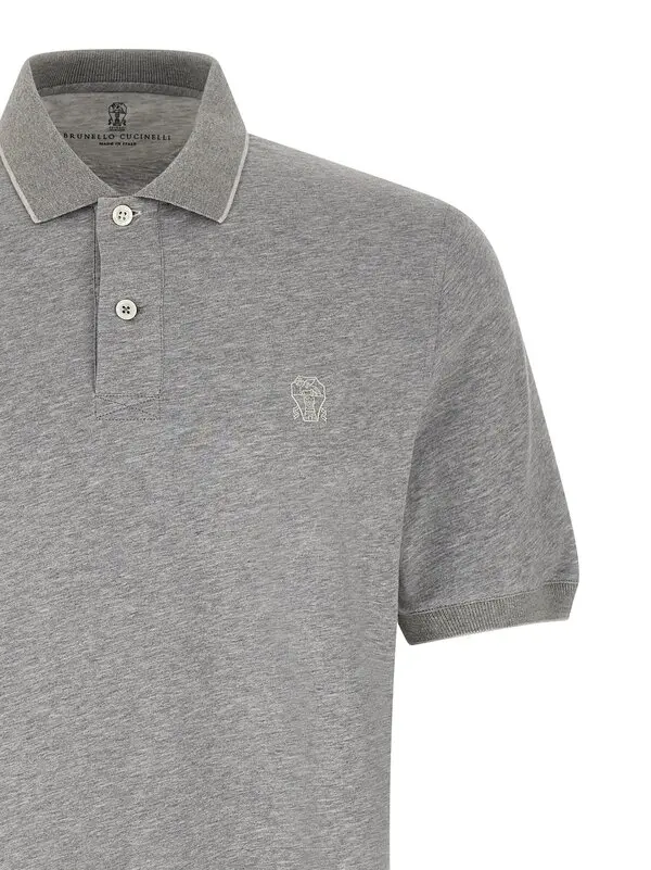 Brunello Cucinelli Stretch Jersey Polo Shirt