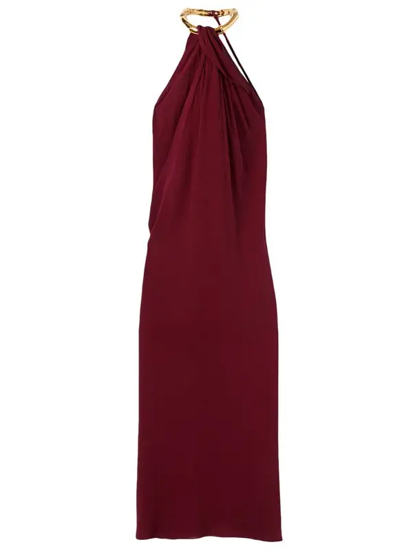 Gucci Silk Halter Neck Dress