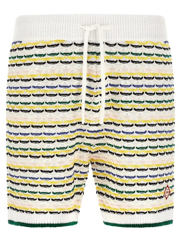 Casablanca Tuck Stitch' Bermuda Shorts - Multicolor