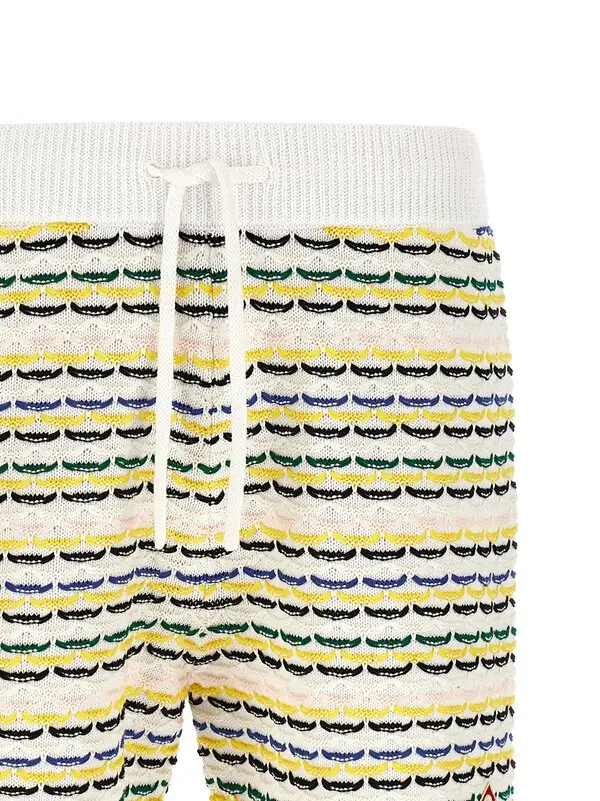 Casablanca Tuck Stitch' Bermuda Shorts - Multicolor