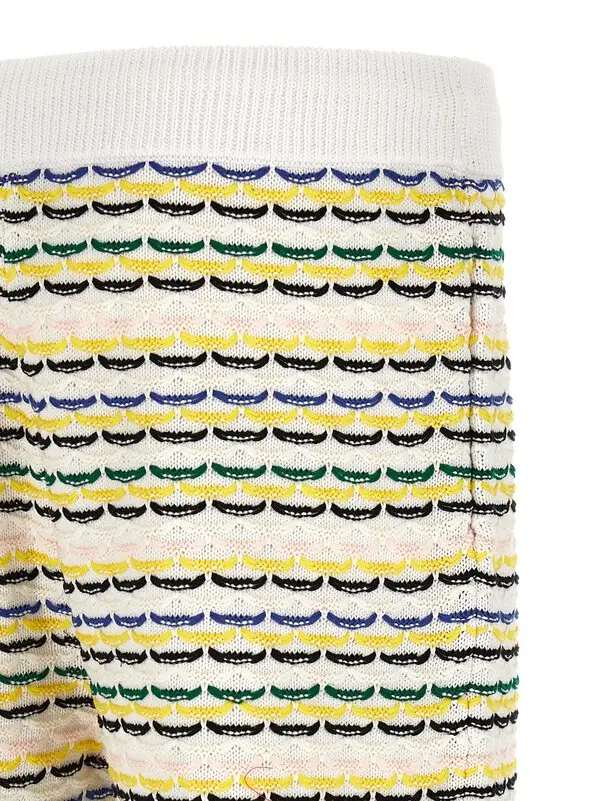 Casablanca Tuck Stitch' Bermuda Shorts - Multicolor