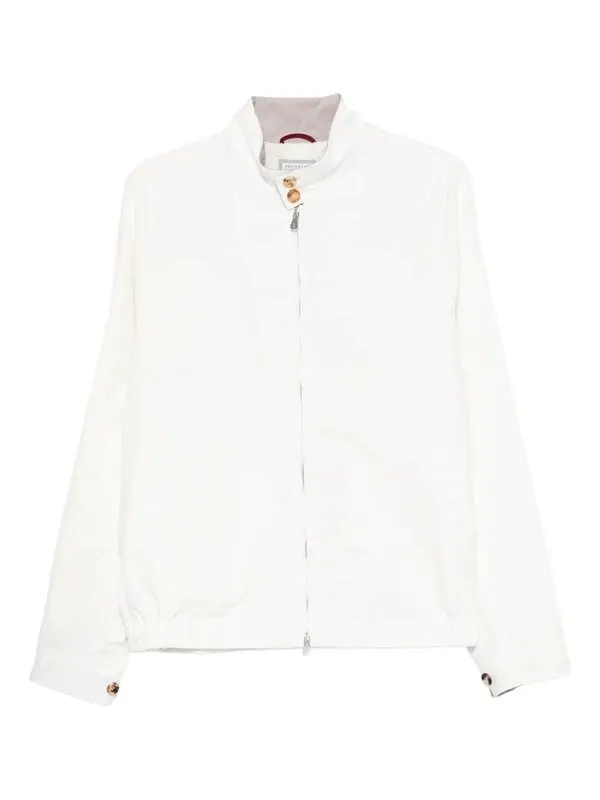 Brunello Cucinelli Cotton Zip-up Bomber Jacket - Multicolor