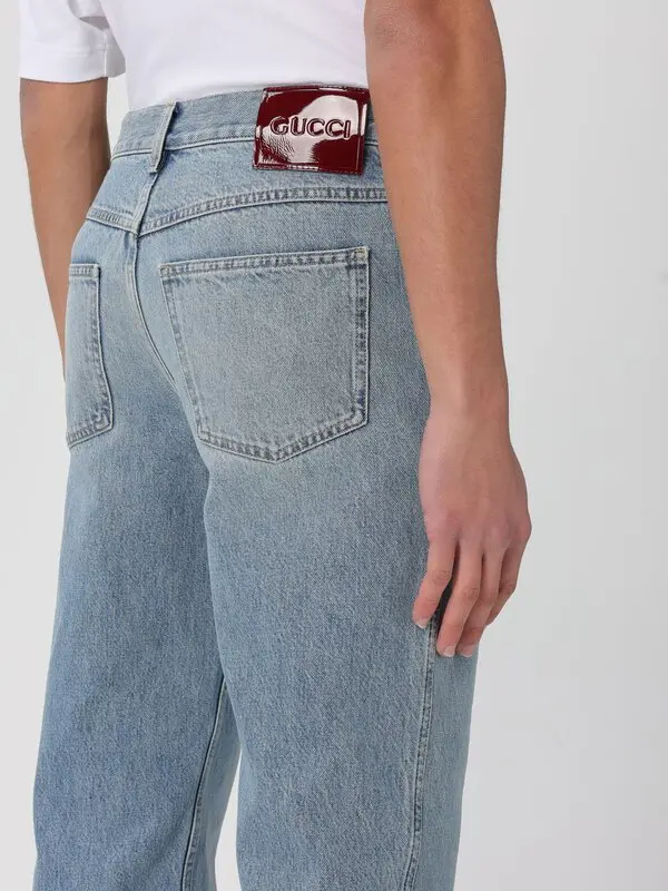 Gucci Stone Washed Denim Jeans - Blue