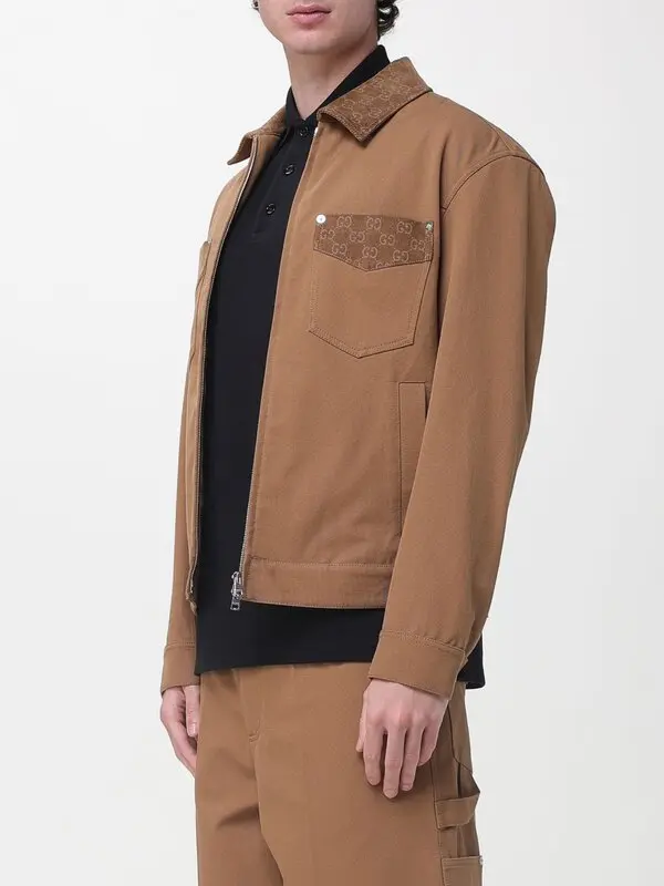 Gucci Logo Print Collar Jacket