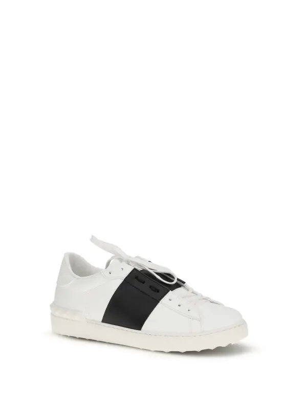 Valentino Garavani Open™ Sneakers In Calf Leather - White