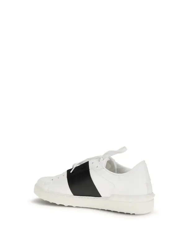 Valentino Garavani Open™ Sneakers In Calf Leather - White