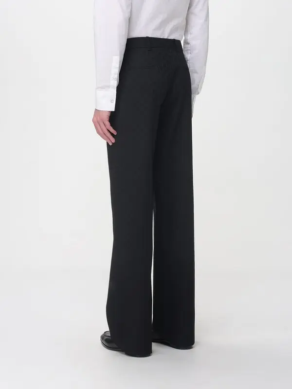 Gucci Monogram Jacquard Wide Leg Trousers