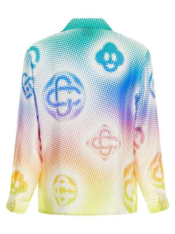 Casablanca Halftone Logo' Shirt - Multicolor