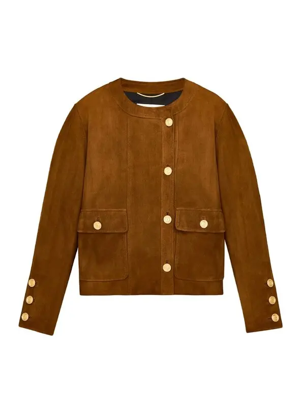 Saint Laurent Double Breasted Silk Jacket