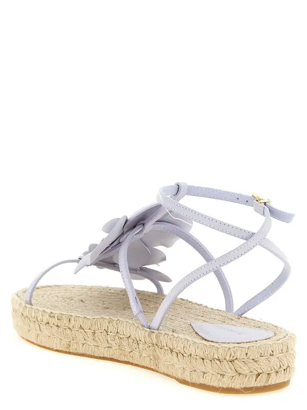 Zimmermann Orchid Leather Sandals - Purple