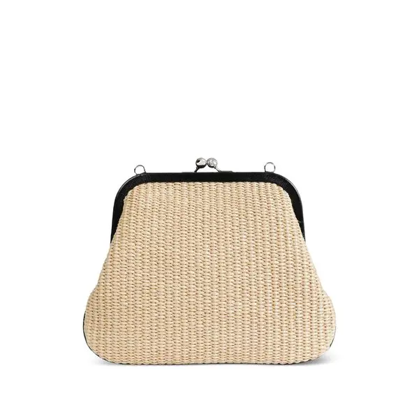 VIVIENNE WESTWOOD Orb Appliqué Trapeze Clutch Bag