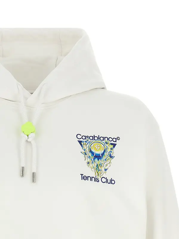 Casablanca Tennis Club Icon Hoodie - White