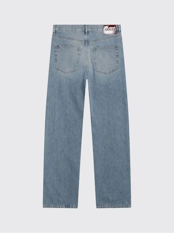 Gucci Stone Washed Denim Jeans - Blue