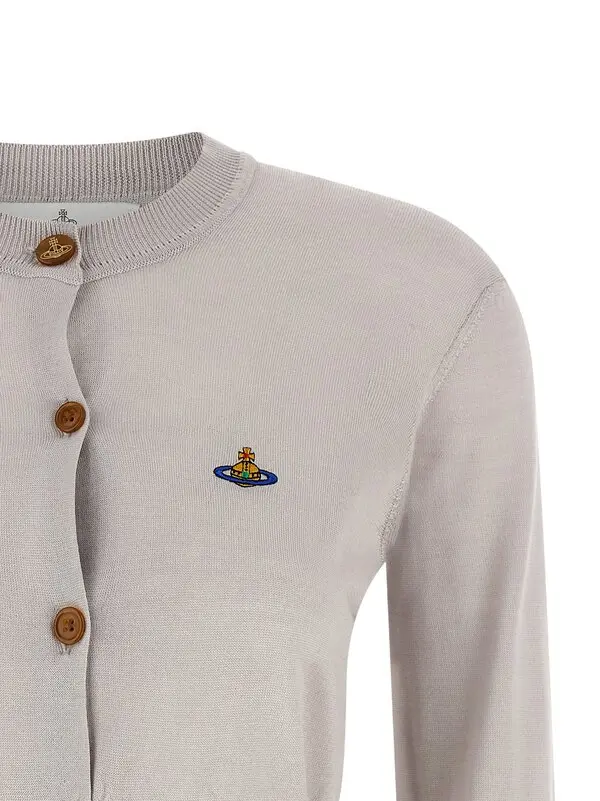 VIVIENNE WESTWOOD Bea Cropped Cardigan - Gray