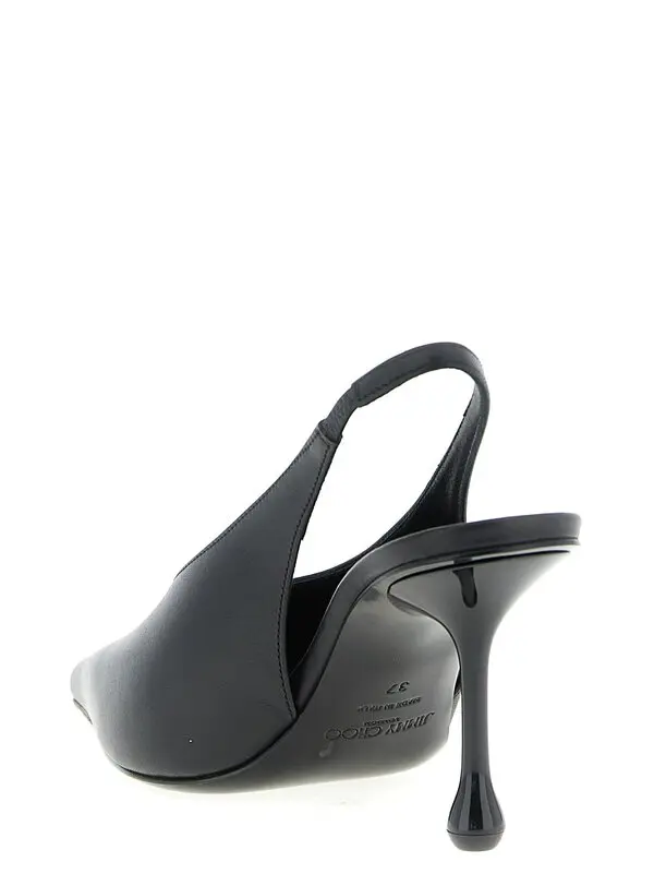 JIMMY CHOO Isa Slingback Pointed Toe High Heel - Black