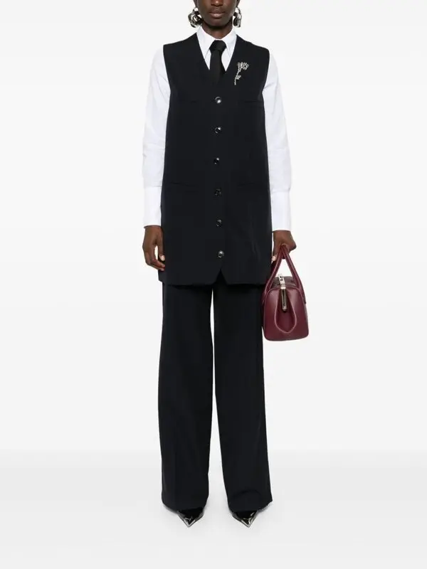 Prada Wool Straight-leg Trousers
