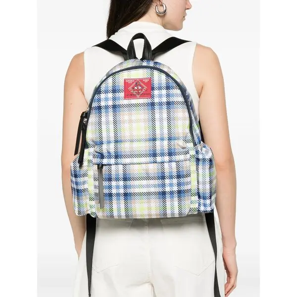 VIVIENNE WESTWOOD Tartan Pattern Backpack - Blue