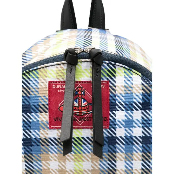 VIVIENNE WESTWOOD Tartan Pattern Backpack - Blue