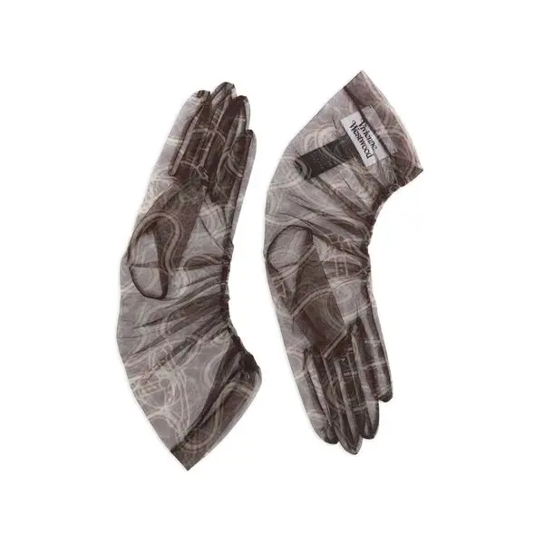 VIVIENNE WESTWOOD Printed Tulle Gloves