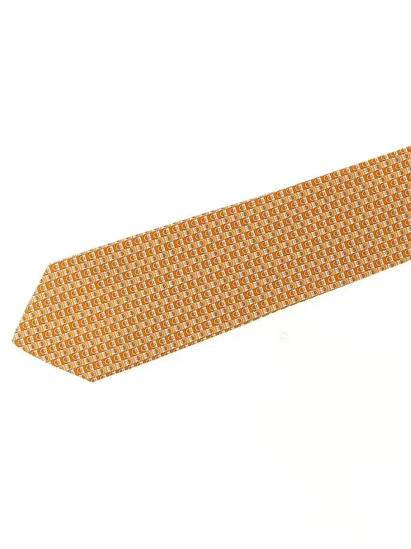 FERRAGAMO Silk Gancini Jacquard Tie