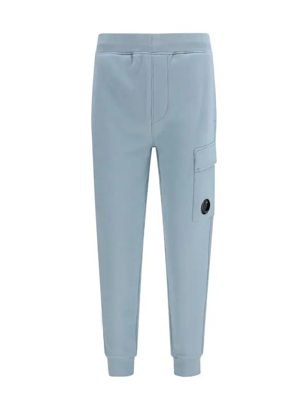 C.P. COMPANY Diagonal Raised Fleece Cargo Lens Sweatpants