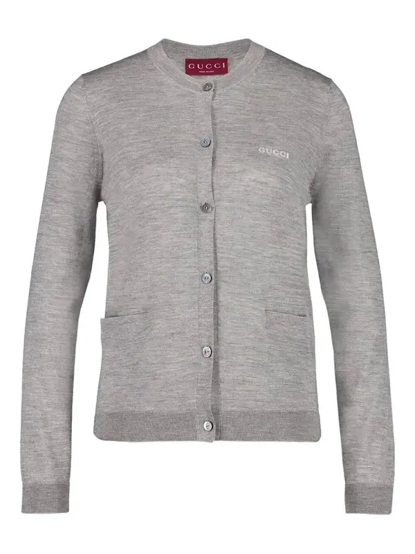 Gucci Long Sleeve Crew-neck Cardigan - Multicolor